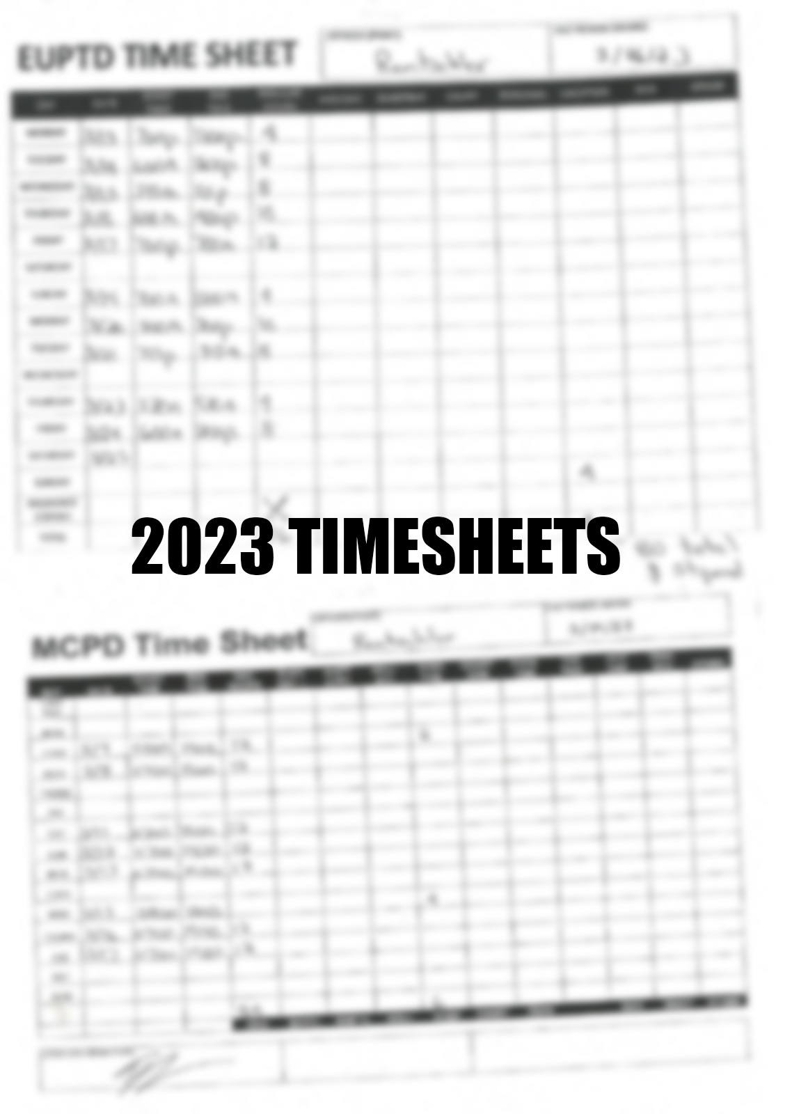 FOIA Buddy Archive - Police Chief Thomas Rentschler Time-23